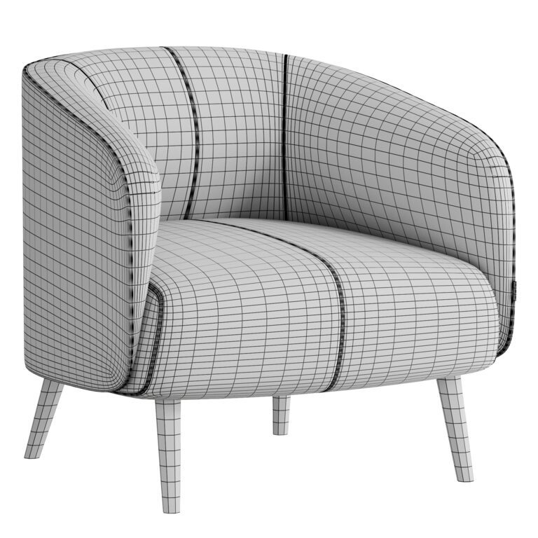 Laskasas AMALFI armchair (362685) 3D model - Download 3D model Laskasas ...