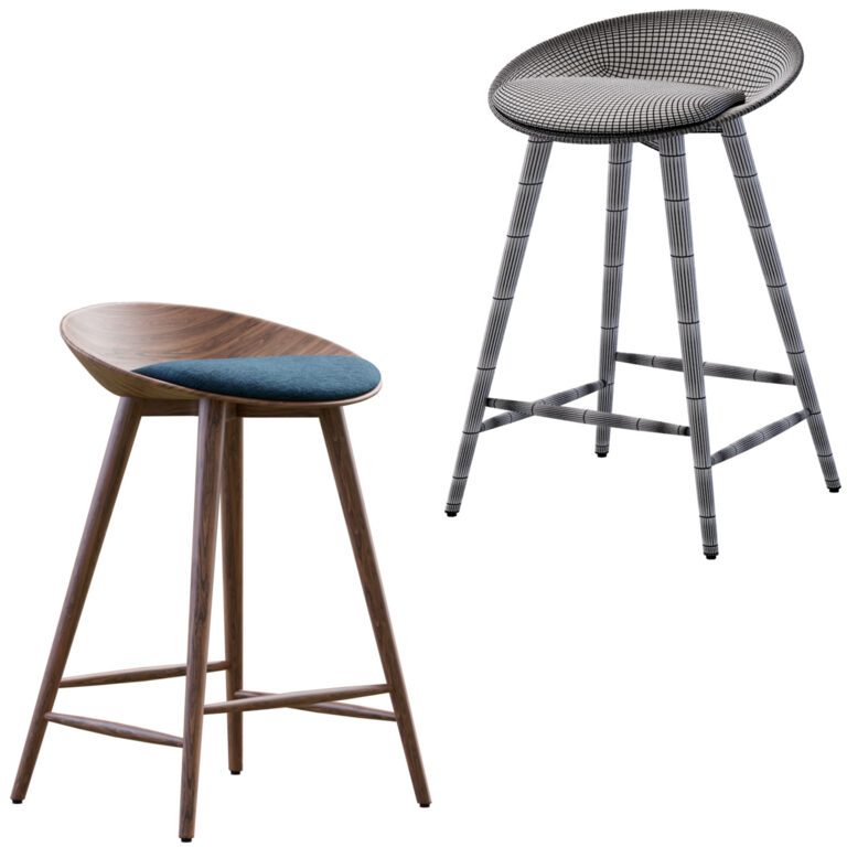 Davis Muse Barstool (362797) 3D model - Download 3D model Davis Muse ...