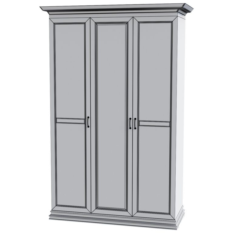 Venice Cabinet 3 Dv With Mirror For Dresses And Underwear 363071 3d