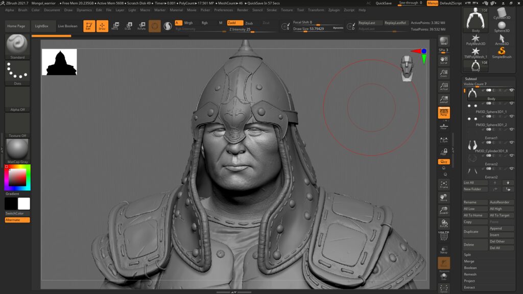 Mongol Warrior (363145) 3D model - Download 3D model Mongol Warrior ...