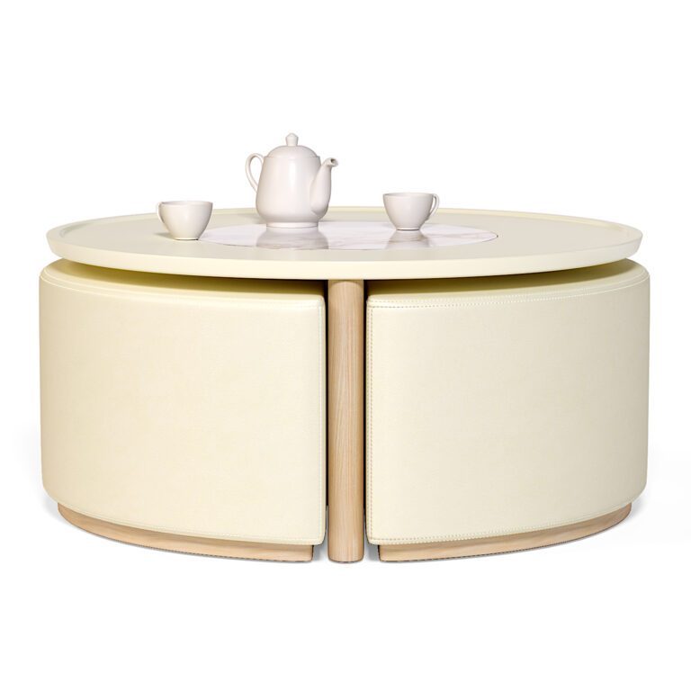 Round Coffee Table ad pouf (363465) 3D model - Download 3D model Round ...