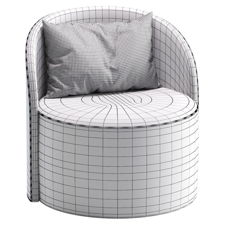 Armchair REYNAUX SLOPE SWIVEL 1 by ogogo (363496) 3D model - Download ...