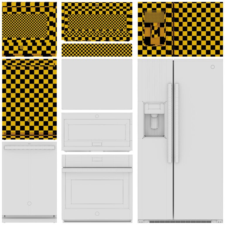GE Appliance Collection Set 01 (363731) 3D model - Download 3D model GE ...