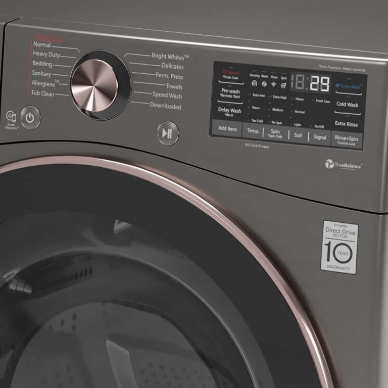 LG Washing machine WM4000HBA (363818) 3D model - Download 3D model LG ...