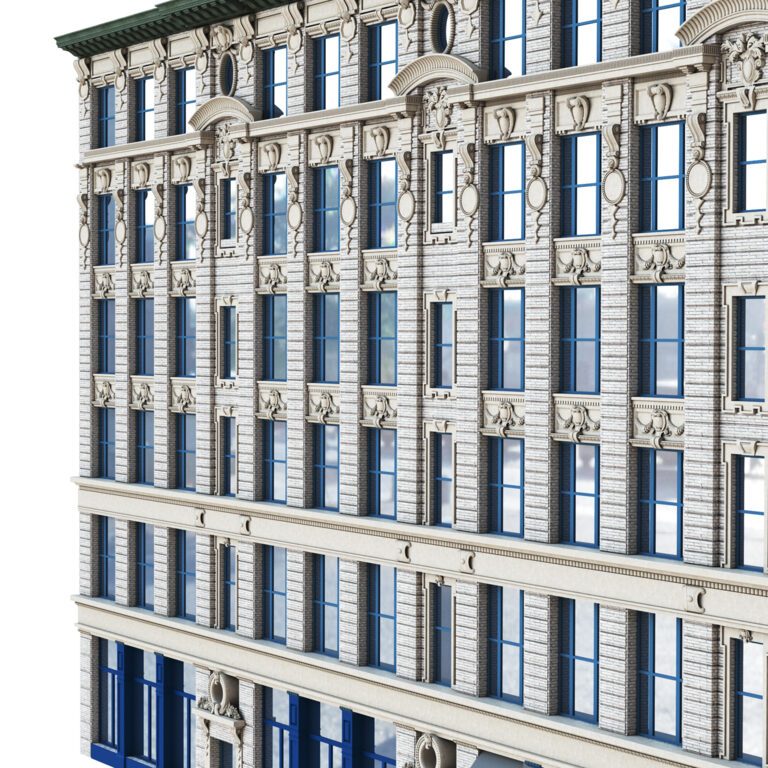 Building facade 285 West Broadway NY (365070) 3D model - Download 3D ...