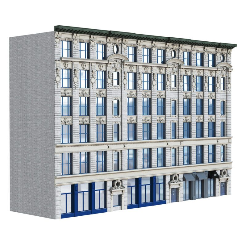 Building facade 285 West Broadway NY (365070) 3D model - Download 3D ...
