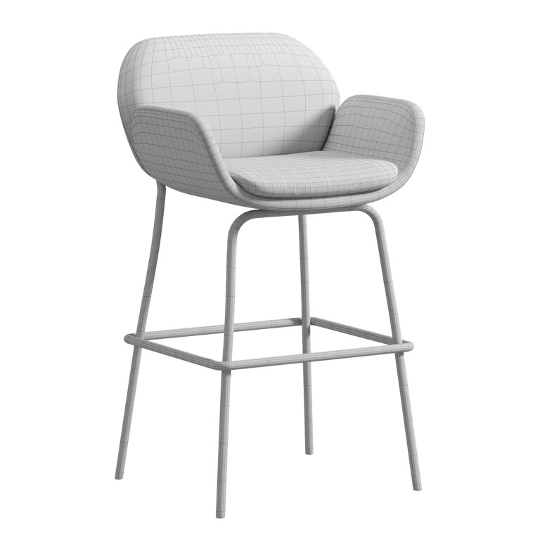Shield bar chair by Natuzzi (365246) 3D model - Download 3D model ...