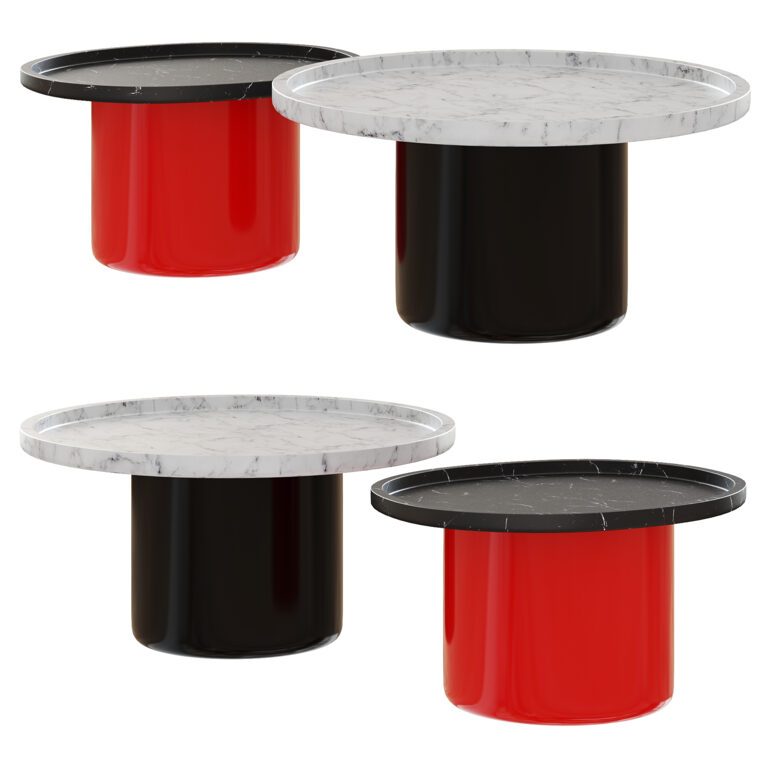TAVOLINO BUTTON coffee table by B&B ITALIA (365251) 3D model - Download ...