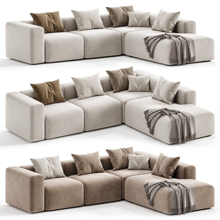 MAGS CORNER COMBINATION 2 Sofa (365999) 3D model - Download 3D model ...