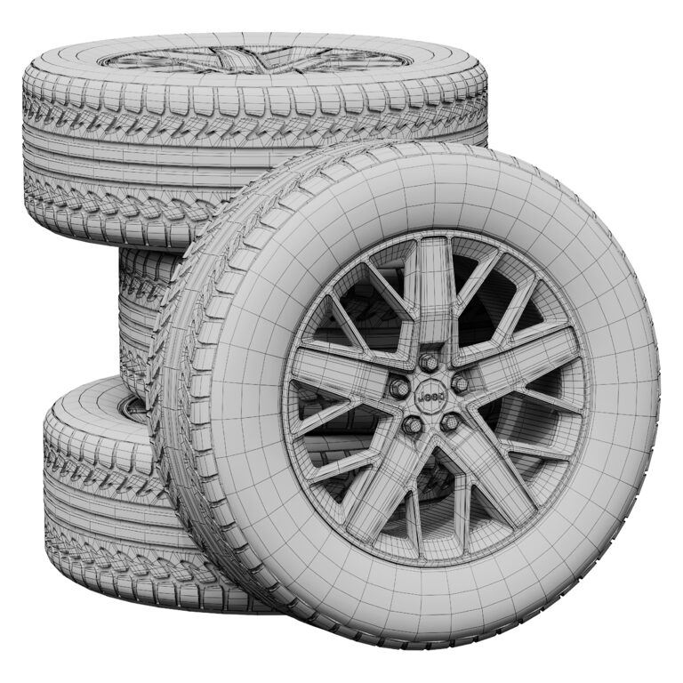 Vehicle Parts 3D Models – Wheels, Engines, and Mechanical Components ...
