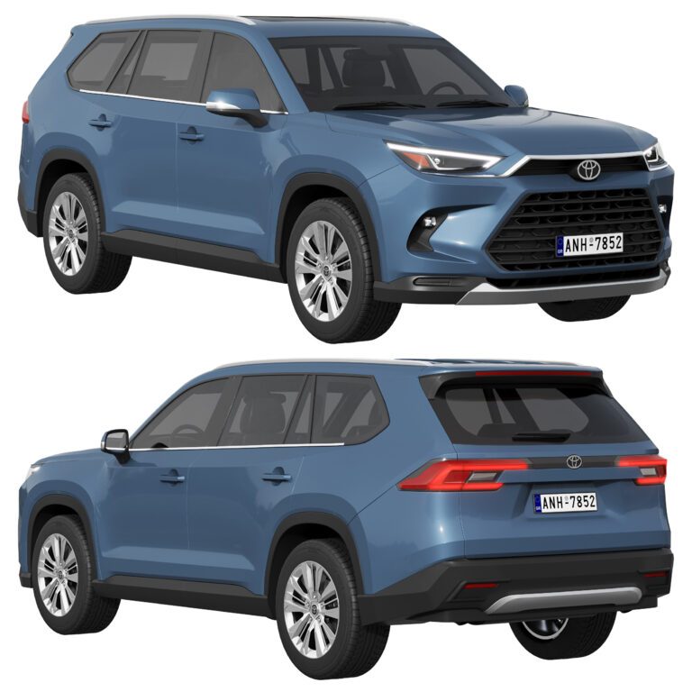 Toyota Grand Highlander car (367503) 3D model - Download 3D model ...