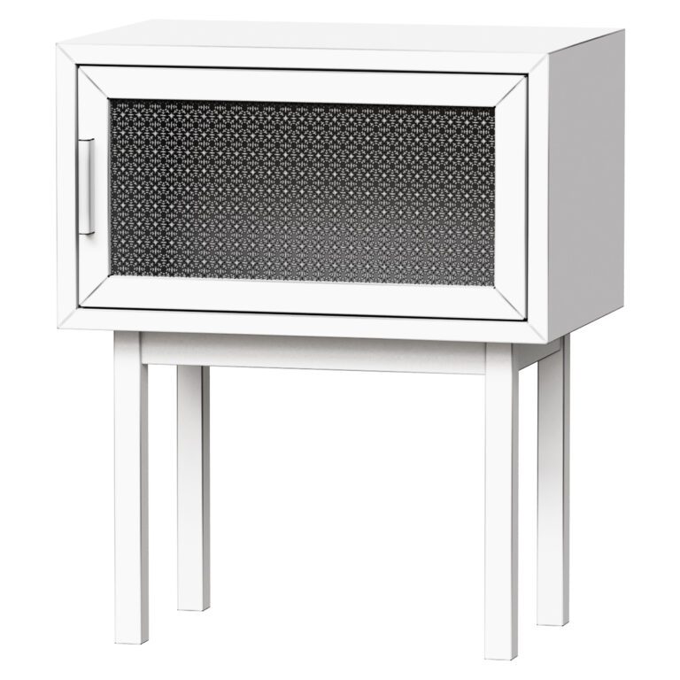 Cabinet with 1 door made of wicker rattan WASKA (367582) 3D model ...