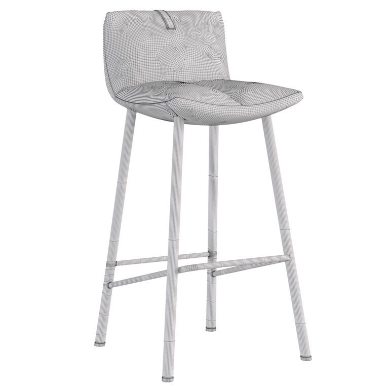 Bonaldo Pil Too bar chair (367736) 3D model - Download 3D model Bonaldo ...