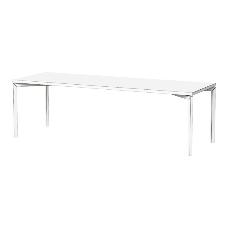 EJ66 5166 Coffee Table - Brushed Steel/Black Marquina (368071) 3D model ...