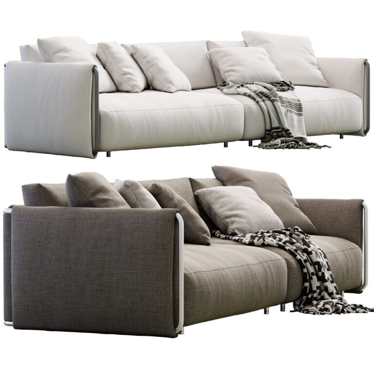 Flexform Edmond Sofa (368112) 3D model - Download 3D model Flexform ...