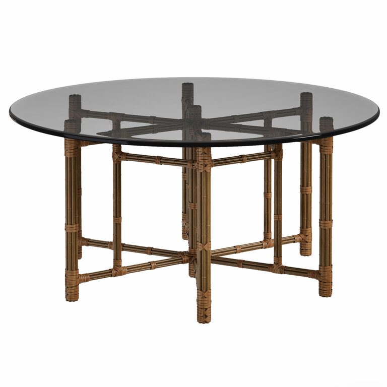 HEXAGONAL Dinning table IN BLACK BAMBOO by Bakerfurniture (368605) 3D ...