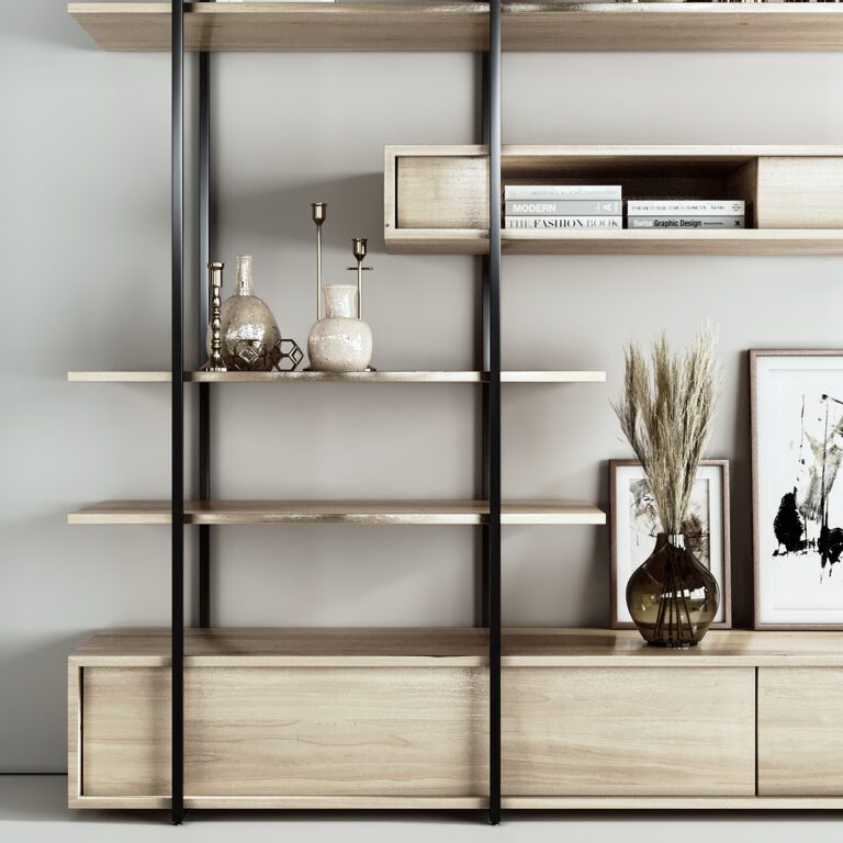 Rack with decor Rack - Shelves 16 (368688) 3D model - Download 3D model ...