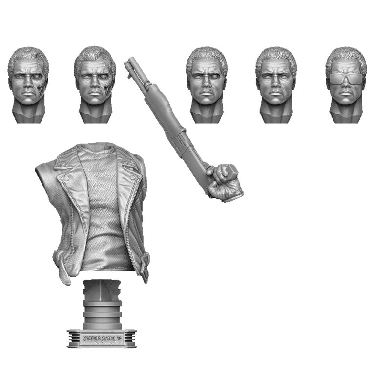 Terminator T-800 Bust. For 3D printing. STL. (368757) 3D model ...