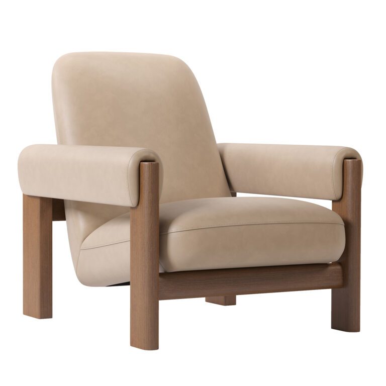 Nils Leather armchair (369020) 3D model - Download 3D model Nils ...