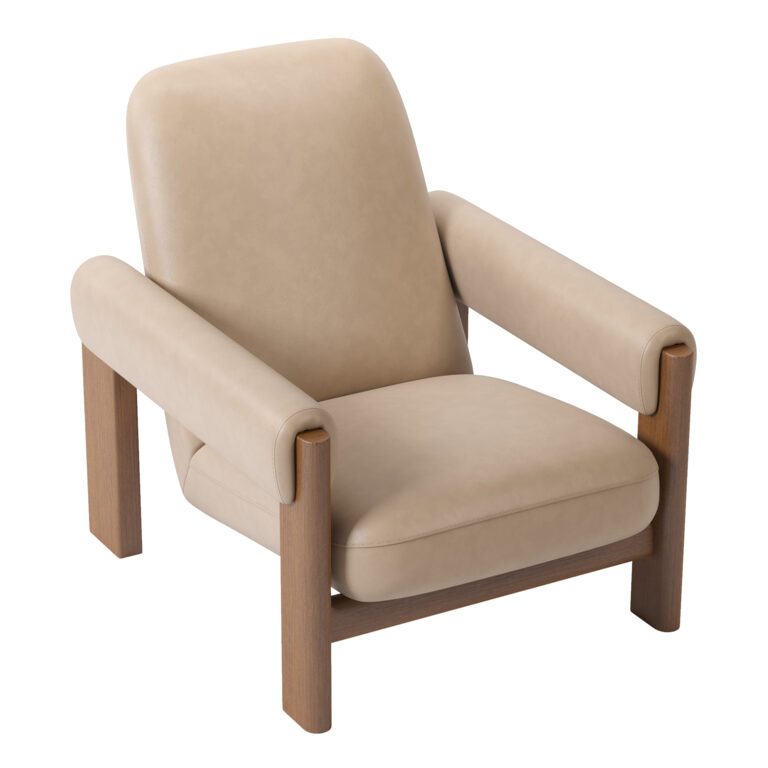 Nils Leather armchair (369020) 3D model - Download 3D model Nils ...