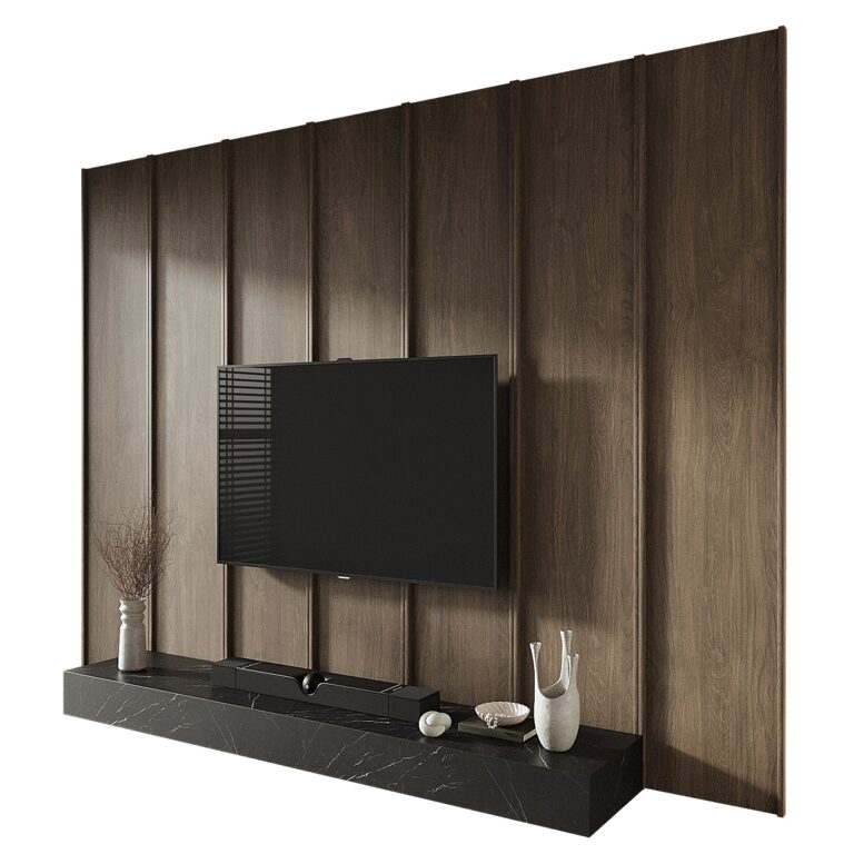 TV WALL set 008 (369059) 3D model - Download 3D model TV WALL set 008 ...