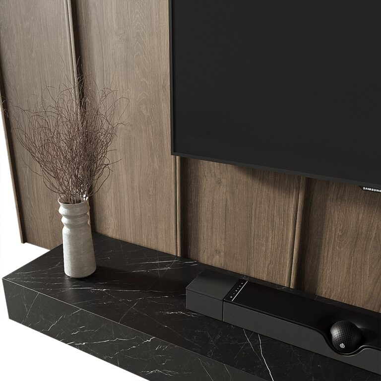 TV WALL set 008 (369059) 3D model - Download 3D model TV WALL set 008 ...