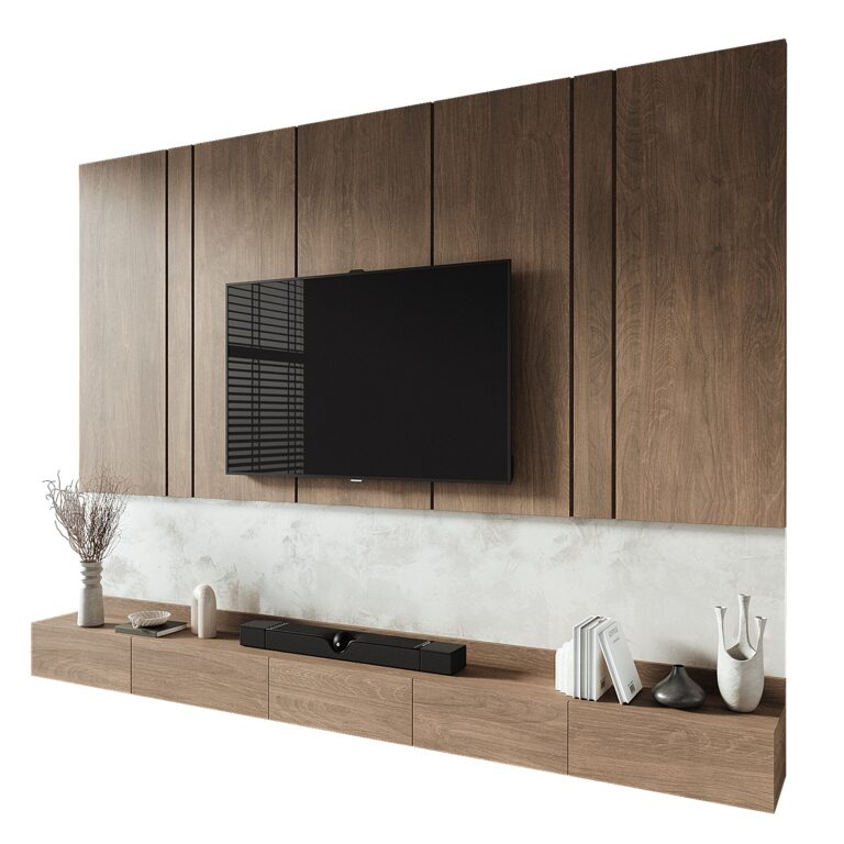 Tv wall set 013 (369069) 3D model - Download 3D model Tv wall set 013 ...