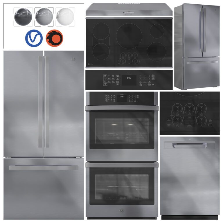 GE Appliance Collection Set 02 (370516) 3D model - Download 3D model GE ...