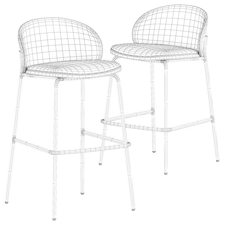 Princeton Bar chair by BoConcept (370755) 3D model - Download 3D model ...