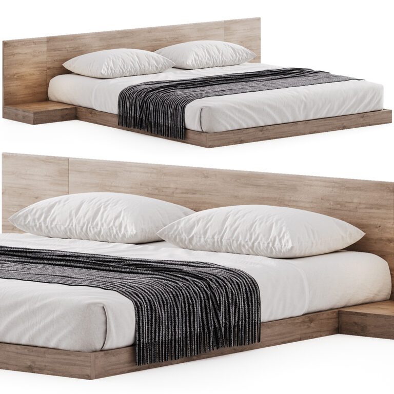 Double bed 10 (371072) 3D model - Download 3D model Double bed 10 ...