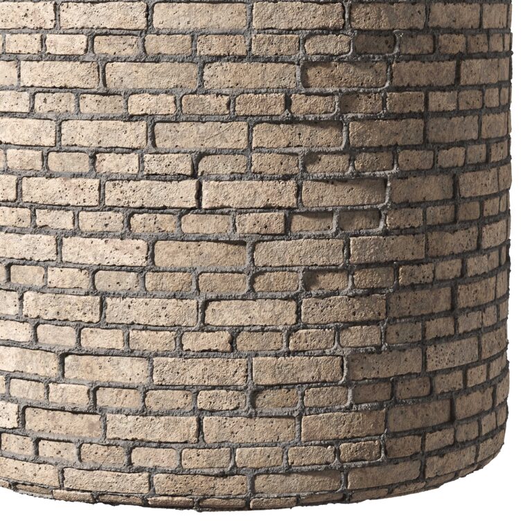 Brick Wall PBR Material 04 (371286) 3D model - Download 3D model Brick ...