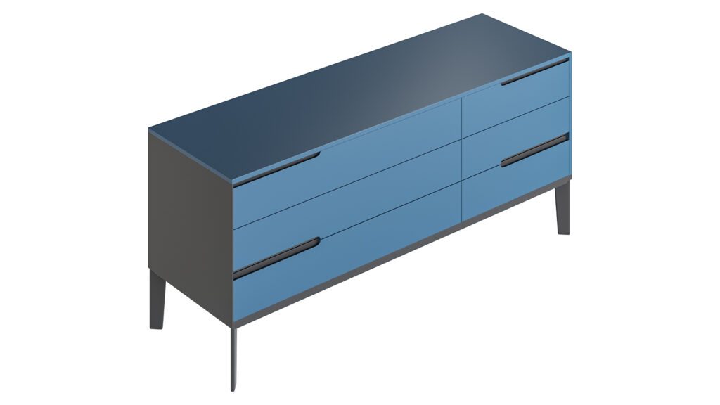 Natuzzi Italia MONDRIAN chest of drawers (371743) 3D model - Download ...