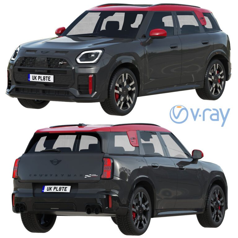 Mini John Cooper Works Countryman ALL4 car (372055) 3D model - Download ...