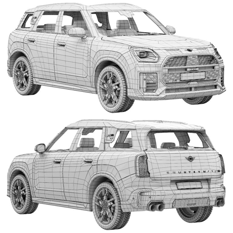 Mini John Cooper Works Countryman ALL4 car (372055) 3D model - Download ...
