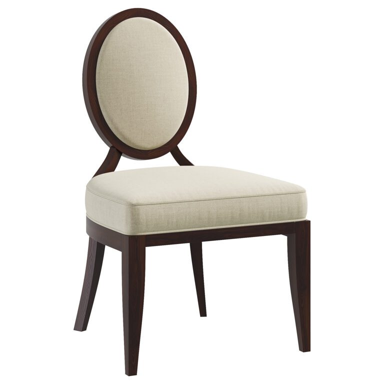 OVAL X BACK dinning SIDE chair by Bakerfurniture (372293) 3D model ...
