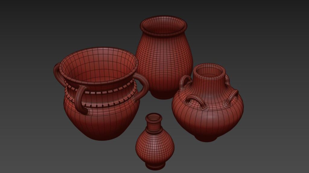 Halldale Terracotta Vase Collection (372457) 3D model - Download 3D ...