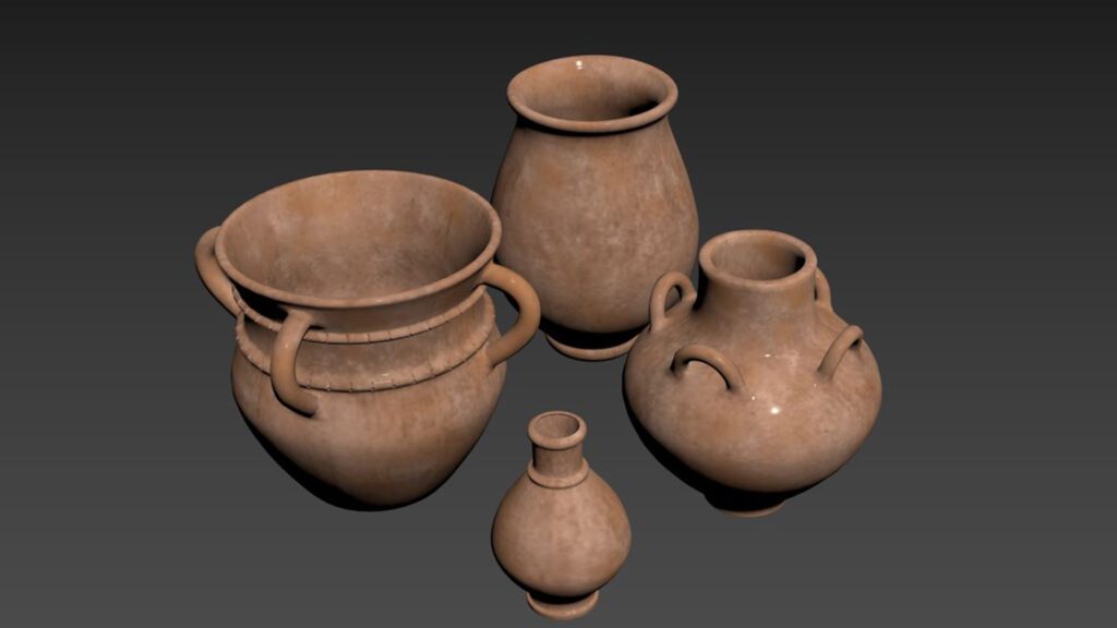 Halldale Terracotta Vase Collection (372457) 3D model - Download 3D ...