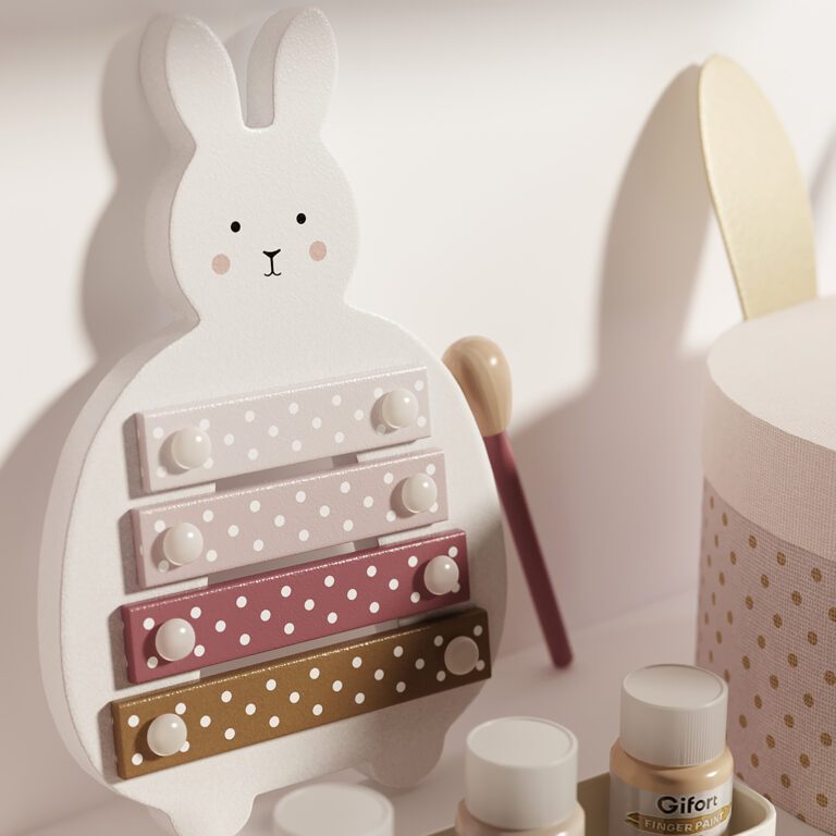 Jabadabado Bunny Wooden Toys, Decoration and Storage for kids (372500 ...