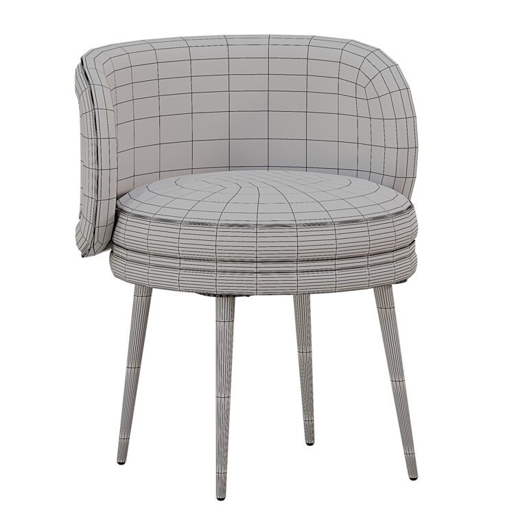 AVA Dining Chair (372680) 3D model - Download 3D model AVA Dining Chair ...
