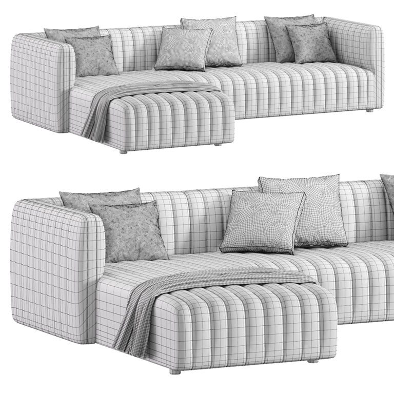 Augustine sofa 2 by Four Hands (373202) 3D model - Download 3D model ...