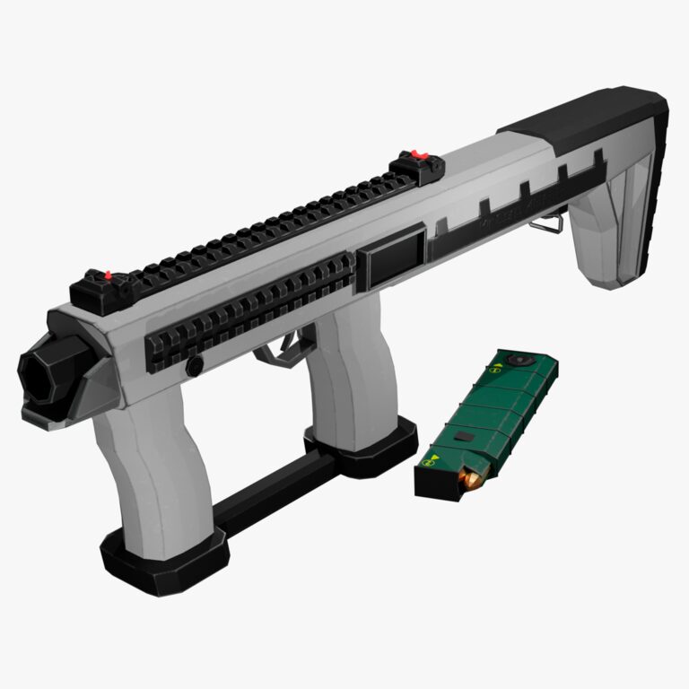 Sci-Fi sub-machine gun model (373447) 3D model - Download 3D model Sci ...