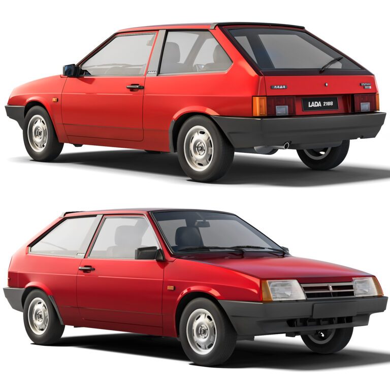 1991 VAZ Lada 2108 Sputnik car (374742) 3D model - Download 3D model ...