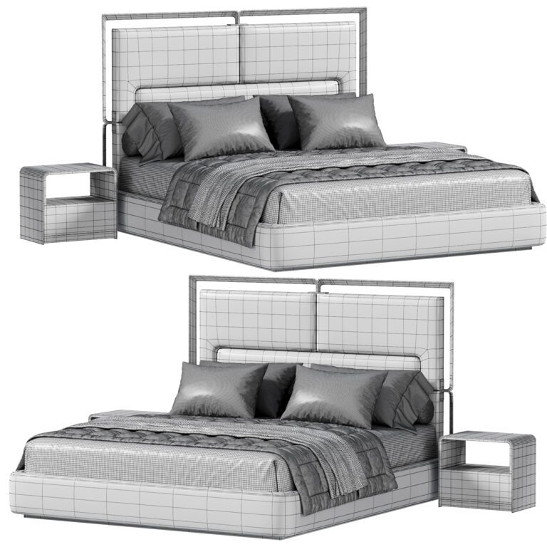 GRACE bed by rugiano (374797) 3D model - Download 3D model GRACE bed by ...