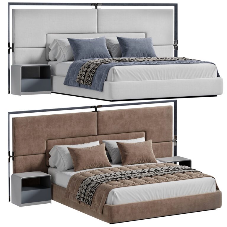 GRACE BIG bed by rugiano (374798) 3D model - Download 3D model GRACE ...