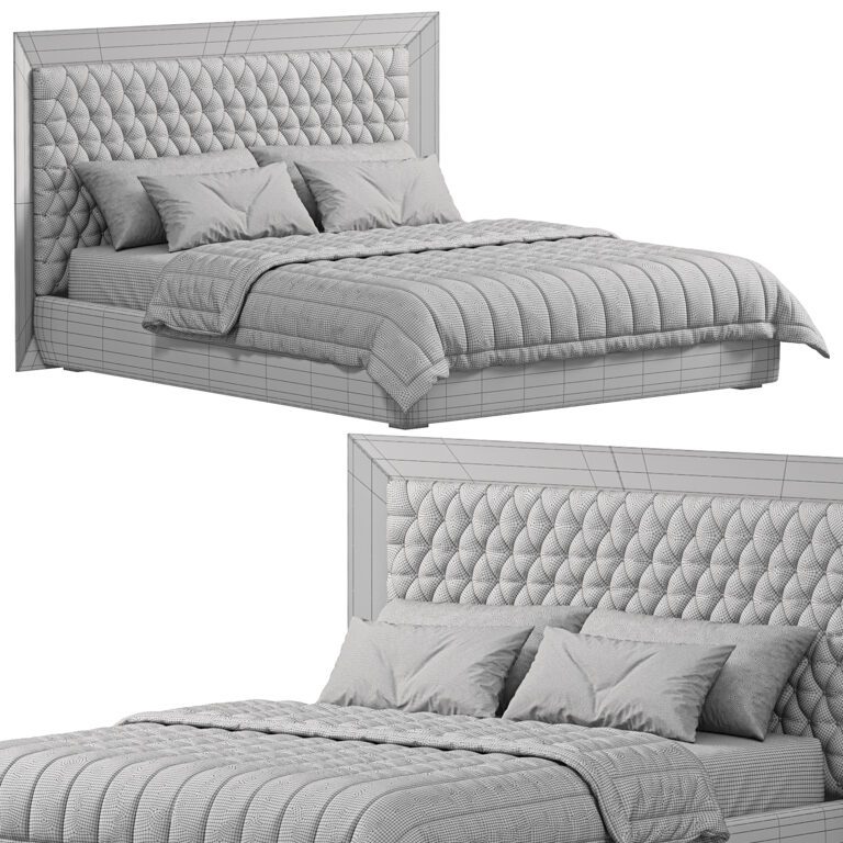 KENYA Bed By Rugiano (374799) 3D model - Download 3D model KENYA Bed By ...