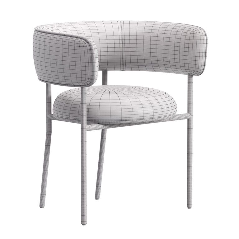 Font regular dining chair (375058) 3D model - Download 3D model Font ...