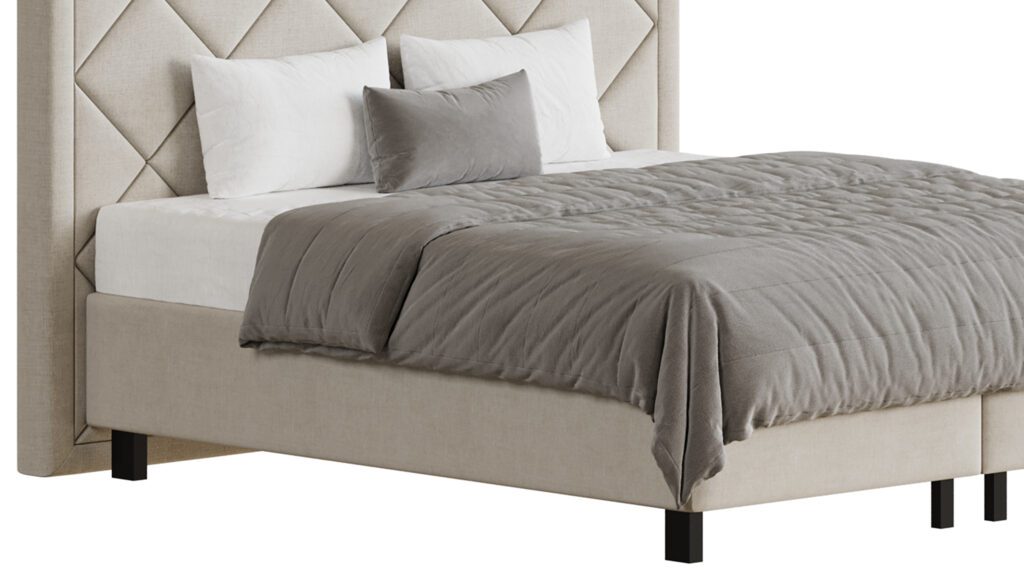 Fortune bed with Headboard (375488) 3D model - Download 3D model ...
