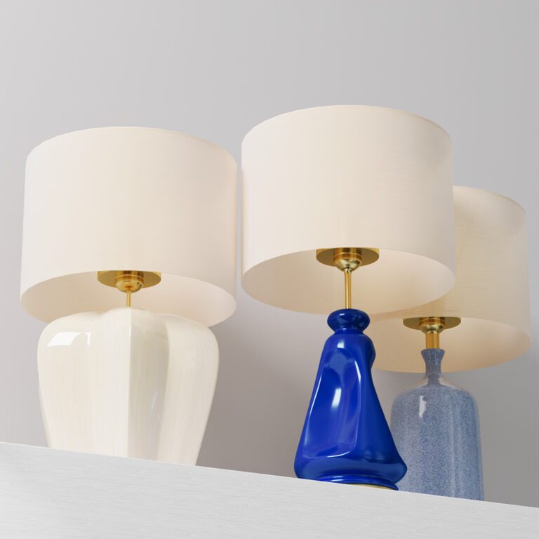 Luxury table lamps (375641) 3D model - Download 3D model Luxury table ...