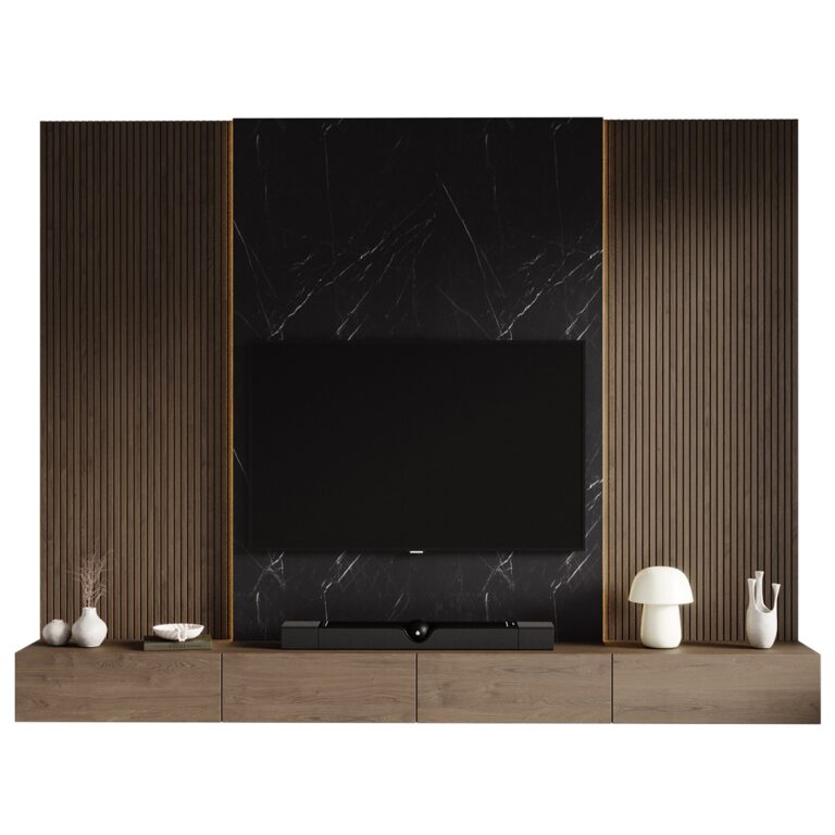 TV wall set 034 (375935) 3D model - Download 3D model TV wall set 034 ...