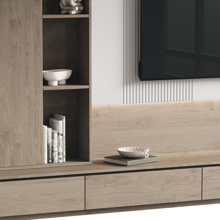 TV wall set 046 (375968) 3D model - Download 3D model TV wall set 046 ...